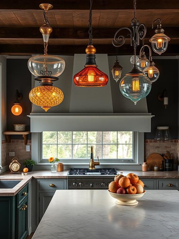 12 Unique Vintage Lighting Ideas for Eclectic Kitchens - Without The CUBE