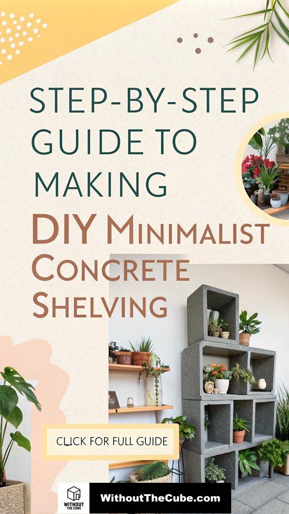 Step-by-Step Guide to Making DIY Minimalist Concrete Shelving - Without ...