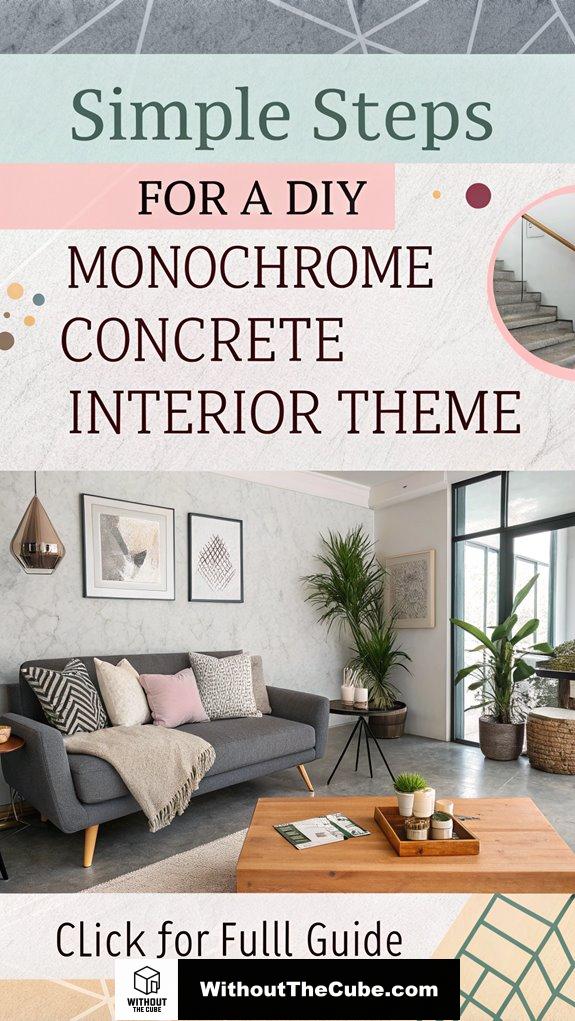 9 Simple Steps for a DIY Monochrome Concrete Interior Theme - Without ...