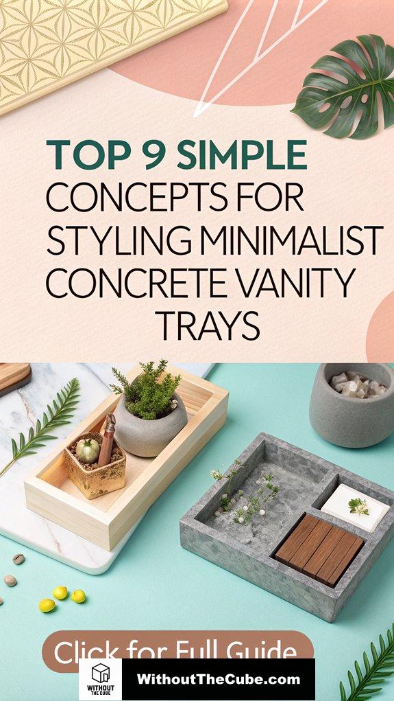Top 9 Simple Concepts for Styling Minimalist Concrete Vanity Trays ...