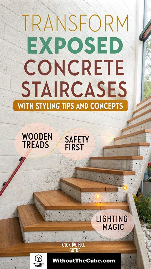 Transform Exposed Concrete Staircases With Styling Tips and Concepts ...